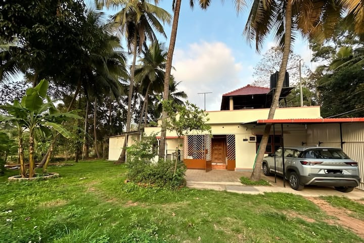 Peaceful Home With Pergola | Wifi | Ac | Parking - Udupi
