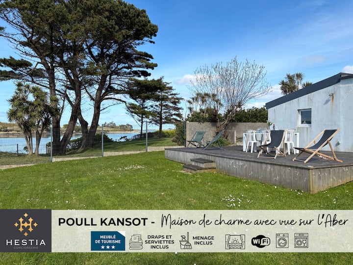 Poull Kansot - Maison De Charme Avec Vue Sur L'abe - Ploudalmézeau
