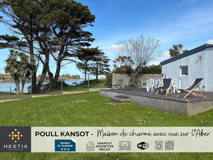 Poull Kansot - Maison De Charme Avec Vue Sur L'abe - Plouguerneau