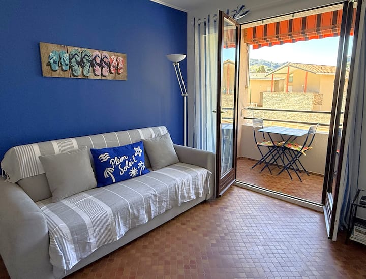 Joli Appartement Climatisé Avec Piscine - Collioure