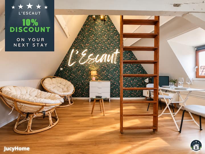 L'escaut | Studio Atypique Sous Les Toits | Centre - Valenciennes