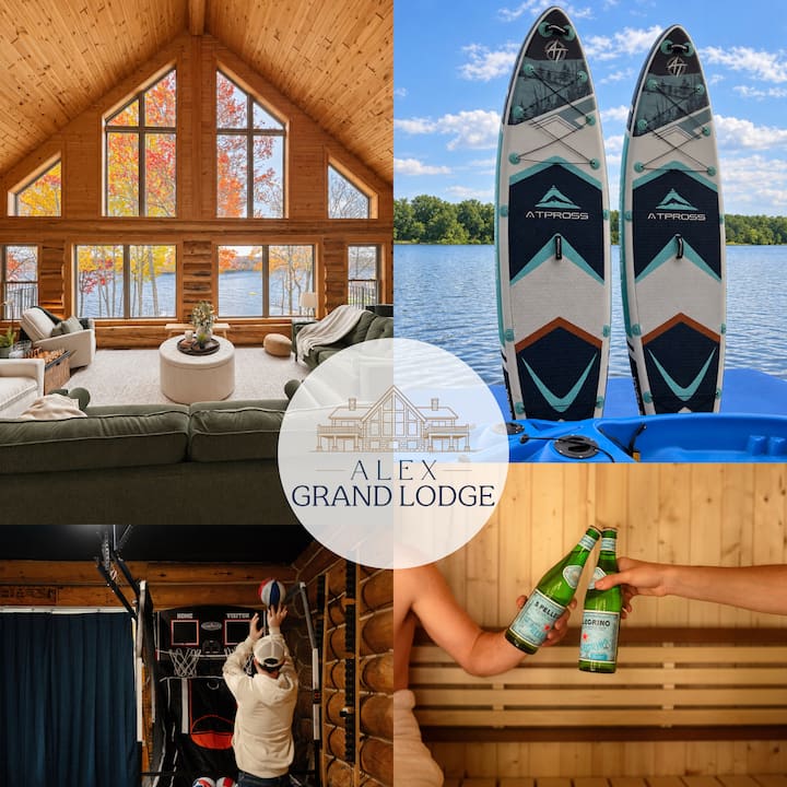Alex Grand Lodge | Lakeview, Sauna, Game Room - Alexandria, MN