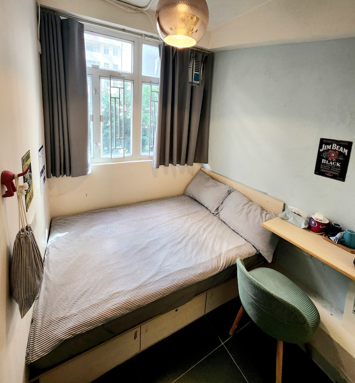 Cozy & Bright Double Bedroom - 3 Mins To Tst Mtr - Sai Kung