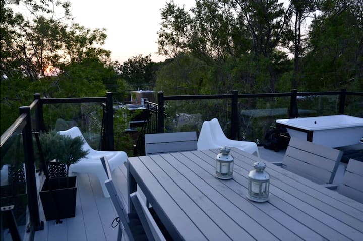 Oasisurbain : 4 Ch | Gym & Voiture | Métro Udm Chu - Montreal