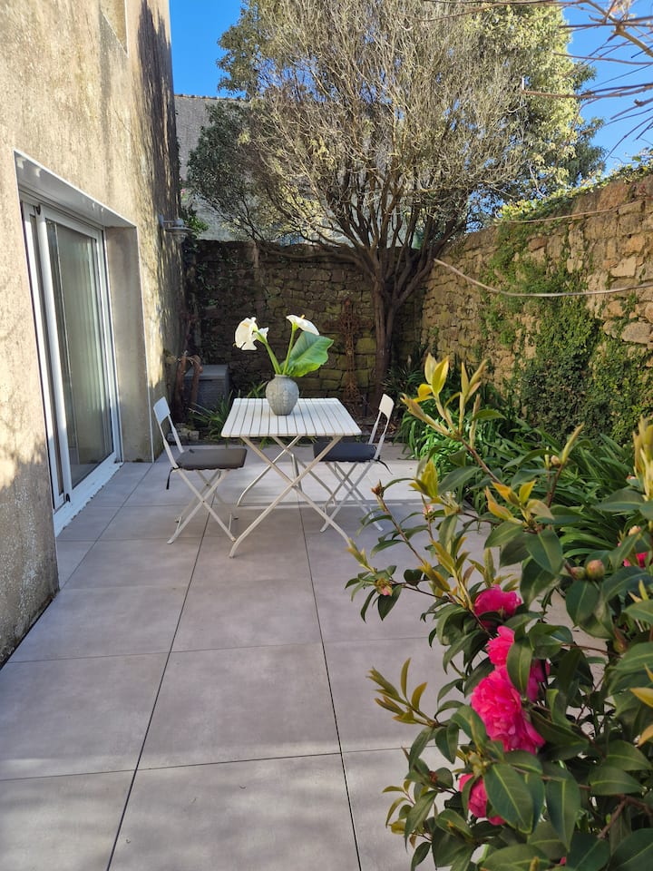 Maison Familiale Cosy Proche Mer-terrasse Jardinet - Erdeven