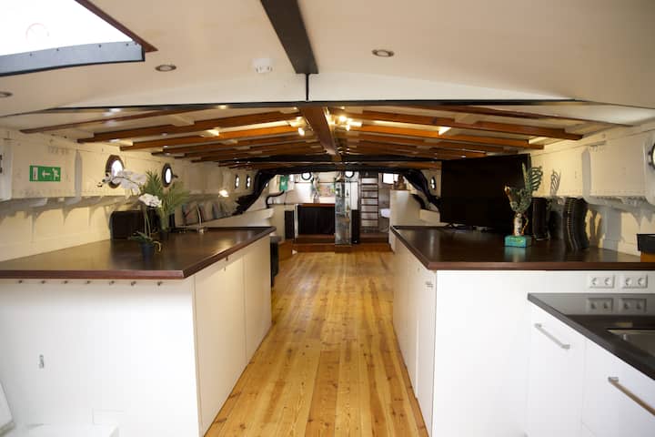 Sailing Ship Nearby City Centre. - Amsterdam