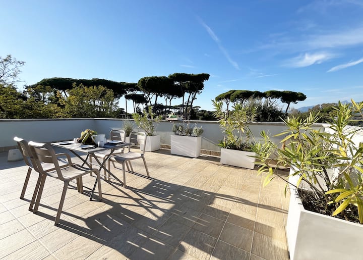 Rooftop Versilia, Casa Glicine Near The Sea - Forte dei Marmi