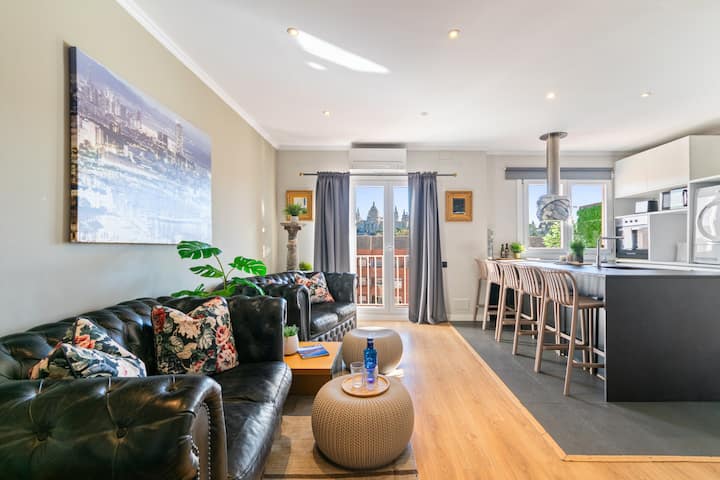 ★Sunny 3 Bd Penthouse Montjuic Views/fira/congress - Barcelona