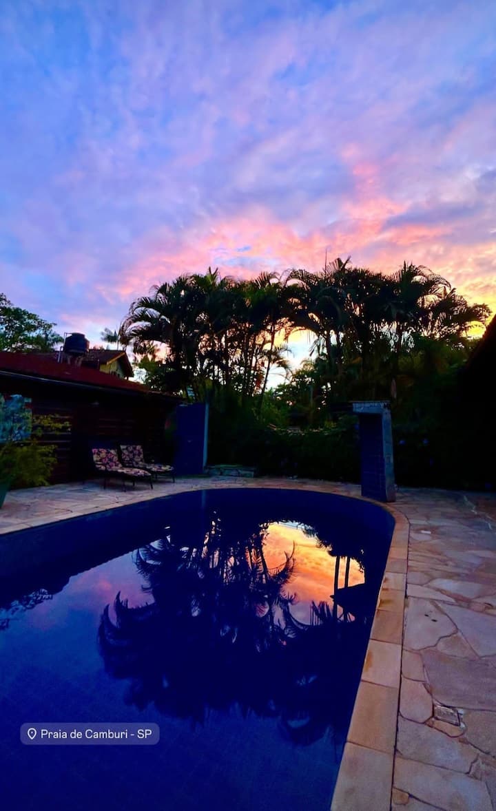 Suíte Em Casa De Praia De Camburyzinho 500 M Praia - São Sebastião