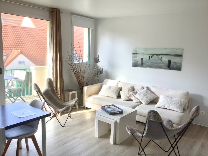 Appartement Bleu Nature, Neuf, Balcon Vue Mer - Wissant