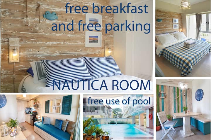 Nautica W/ Free Breakfast, Parking & Pool Access - Tagaytay