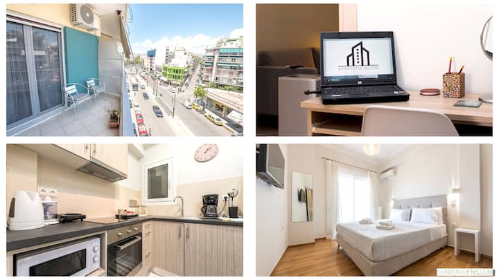 Athens City Center, 2/br, Metro Station - Athens