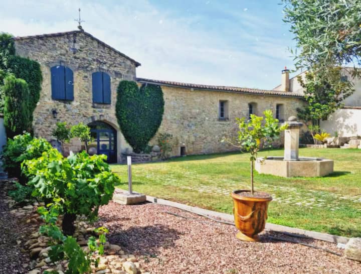 Mas Provençal Enchanté Entre Vignes & Cigales - Lunel