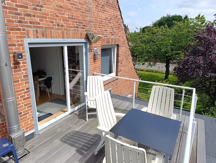 Ruhiges Apartment Mit Sonnenterrasse Im Grünen - Rendsburg