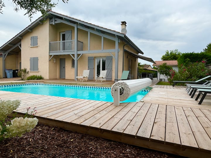Villa Bassin D'arcachon Avec Piscine Chauffée - Gujan-Mestras