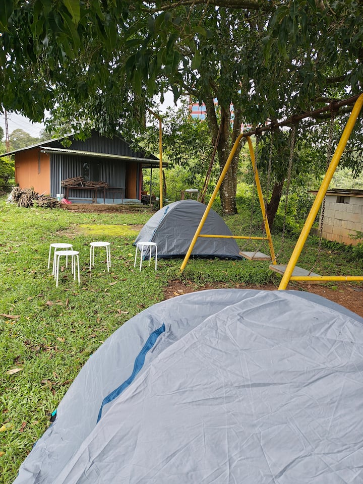 Tents Pitched At Patio ; Pinewoods Mansion - Kuttikkanam