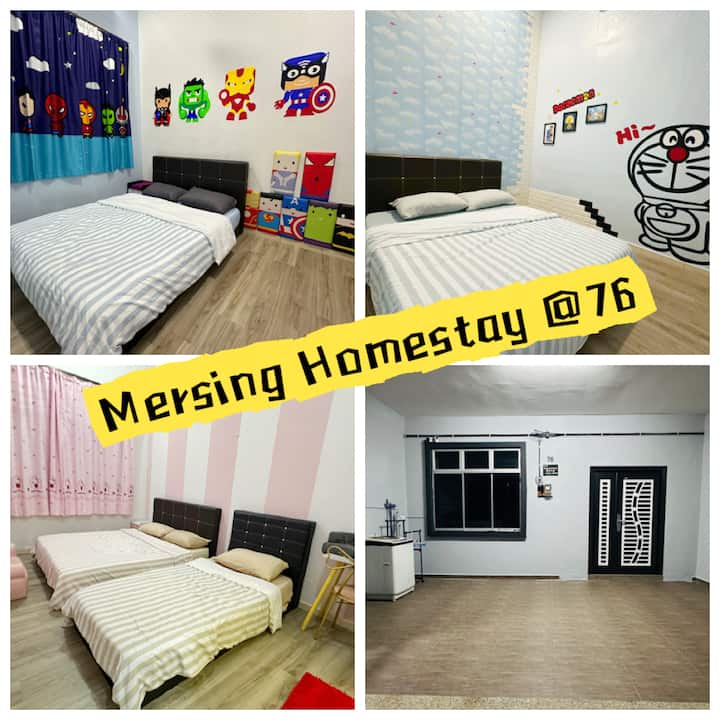 Mersinghomestayfreewifi/5mintojetty Island - Mersing