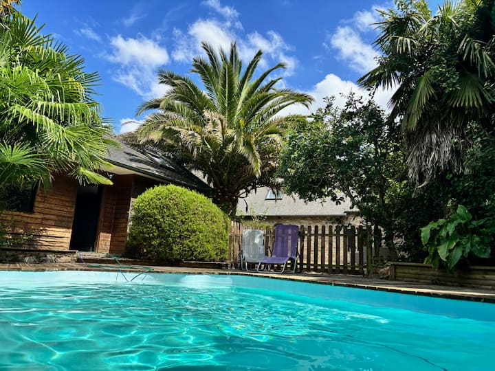 Maison En Pierre Sans Vis à Vis, Piscine, Mer 15mn - Lannion