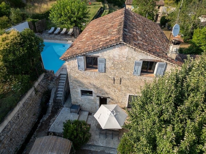 Ancien Moulin - Piscine Et Clim - Tennis Privé - Grasse