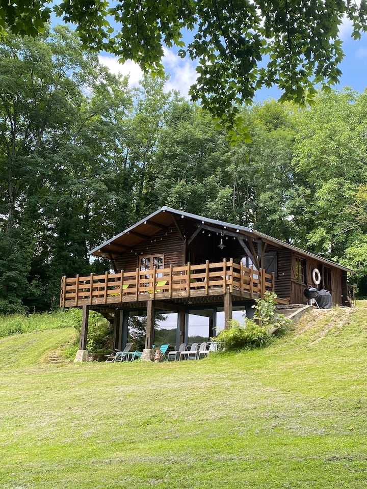 Charmant Châlet Gîte/ éTang Parc 7 Ha - Laon