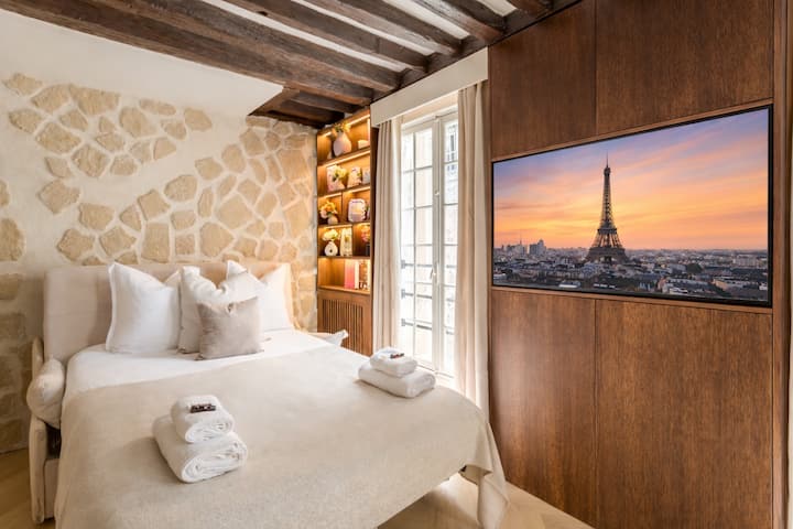 Studio Luxe Calme Marais Clim - Paris