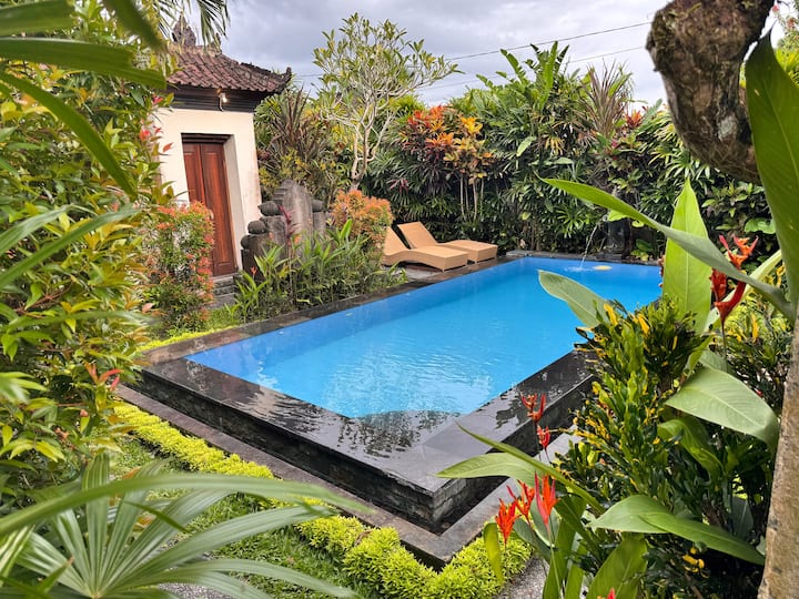 Okioka Villa With Private Pool In Rice Fields Ubud - Bali