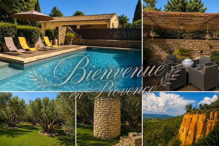 Appartement T2 70m2 Piscine Vue Luberon . - Cavaillon