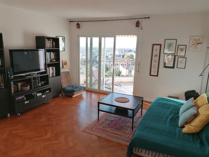 Superbe T3 93 M², Terrasse Et Vue Mer Panoramique - Niza
