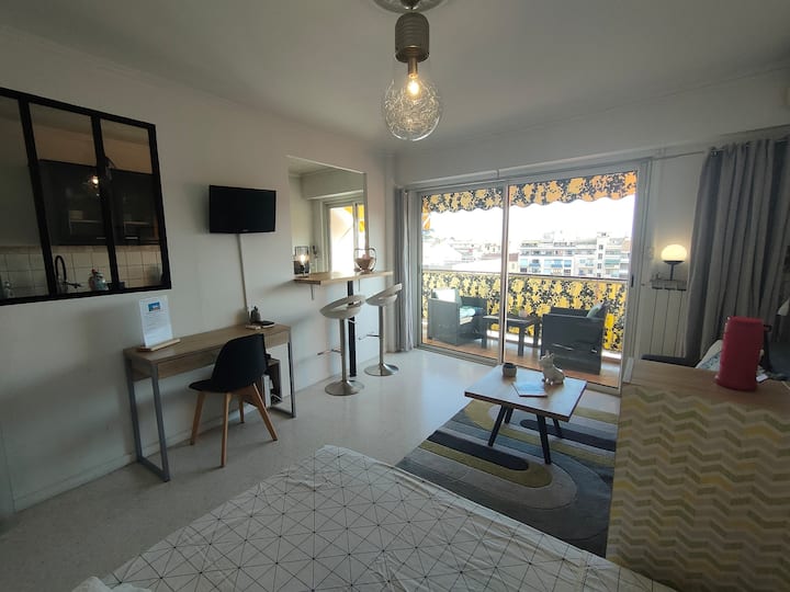 Climatisé, Spacieux, Lumineux Et Très Calme Studio - Nice