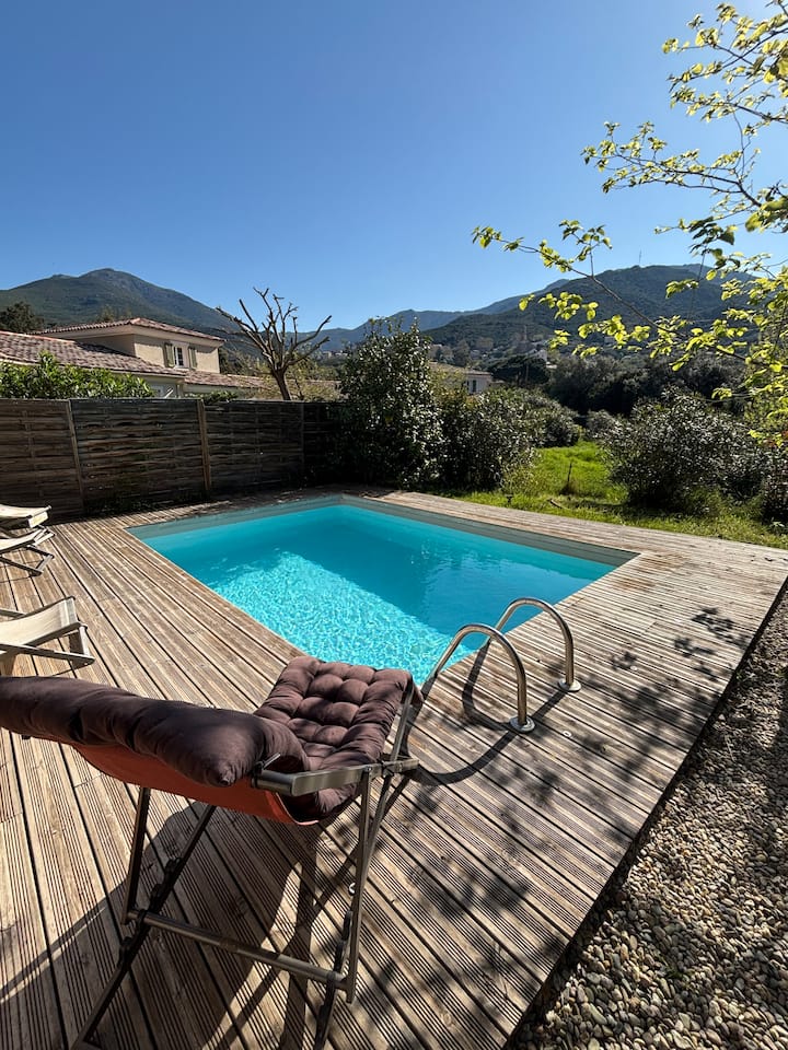 🌞Très Belle Villa Avec Piscine à Patrimonio - Bastia