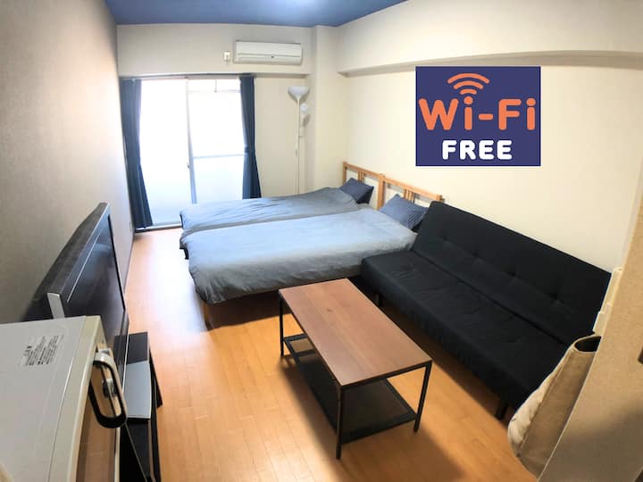 Near Namba(5mins By Train)/free Wifi/301 - Osaka