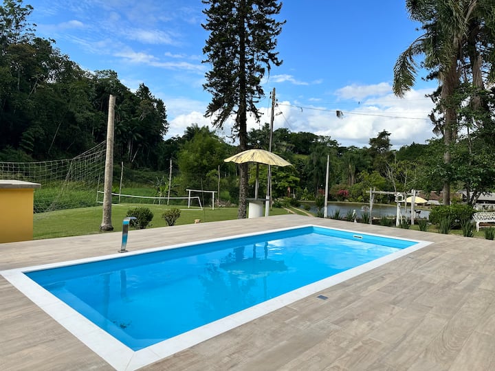 Casa De Campo C/ Piscina E Ar/ Ideal Para Famílias - Indaial