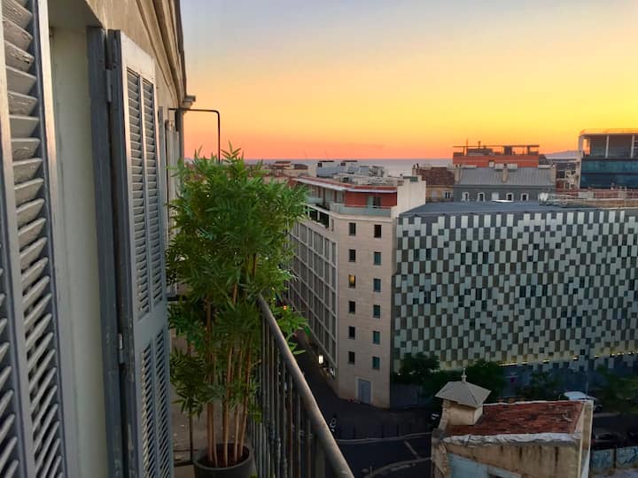 T2 Proche Panier, Vieux Port Et Aperçu Mer - Marseille