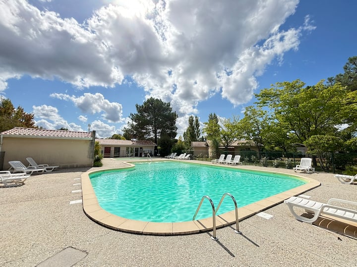 Maison Tout Confort Dans Résidence Avec Piscine - Hourtin Plage