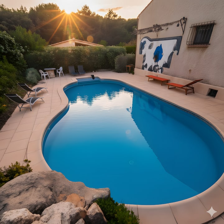 Appart 2 Ad 2 Enf 60 M² Piscine Clim Havre De Paix - Plage de Palombaggia