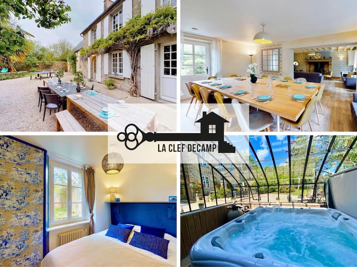 La Clef Decamp Voisine 15 Pers : Jacuzzi 15minmer - Valognes