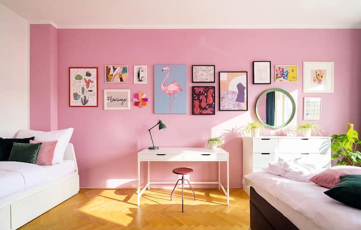 2br 2balcony Pink Flamingo, By Wenceslas Square - Praga