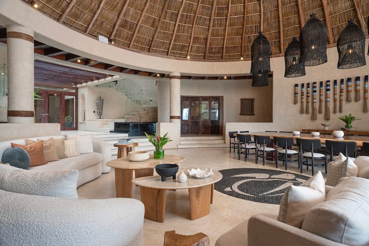Casa Del Faro-bchfront-10 Bdrm-chef-staff-in Gate - Punta Mita