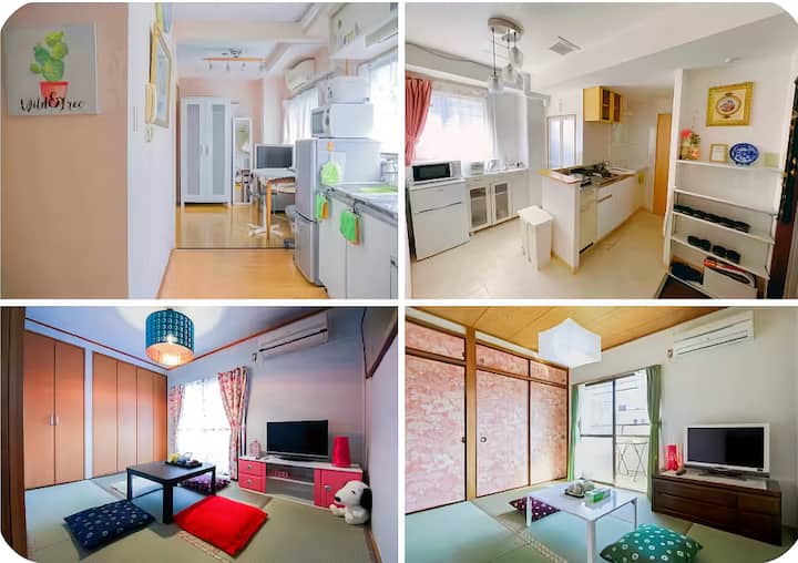 离地铁站1分钟!电梯公寓!独立2室一厅公寓！浅草、银座、天空树、上野、迪斯尼直达!周边繁华! - 미사토시