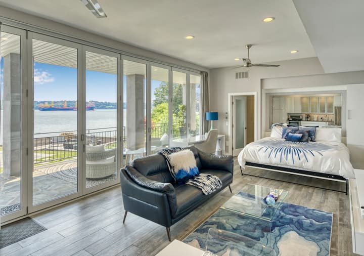 Escape To A Sleek, Serene Studio On The Riverbank - Rhinebeck, NY