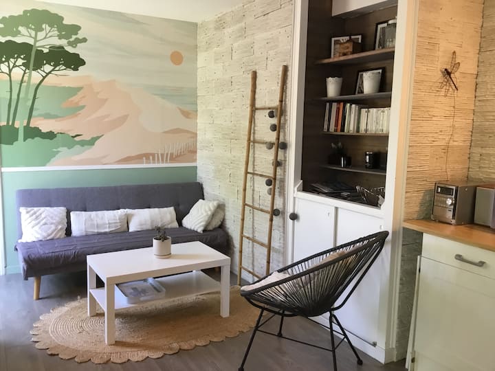 Bel Appartement Avec Jardin, 800 M De La Plage - Le Letty