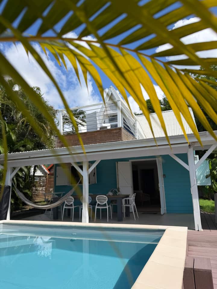 Kaz'a Turquoiz Villa Créole Piscine Privée Vue Mer - Martinique