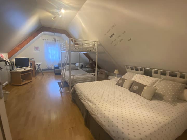 Chambre Familiale Au Cœur Des Vignes Climatisée - France