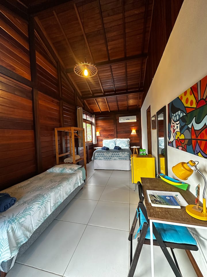 Noah's Beach House - Suite Family Beach Front - Ilha Grande