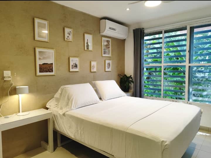 Xechen Studio+gated Parking+garden (1237 Ft²) - Cancún