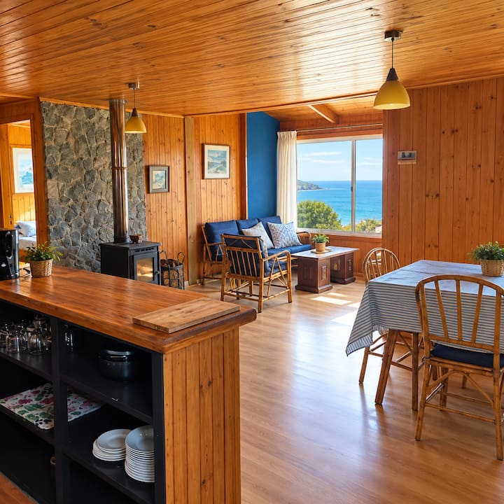 Cabaña Azul Con Vista Al Mar Pelluhue - Pelluhue
