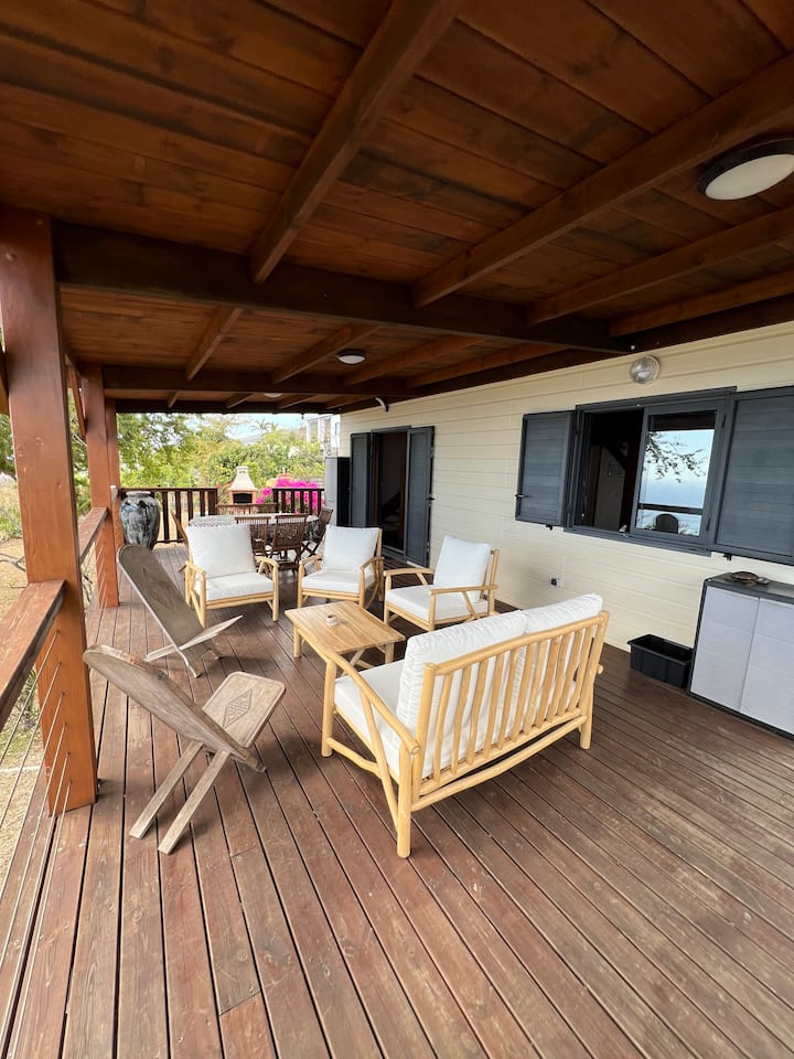 Chalet "Flamboyant" Terrasse Vue Mer Imprenable. - Saint-Leu