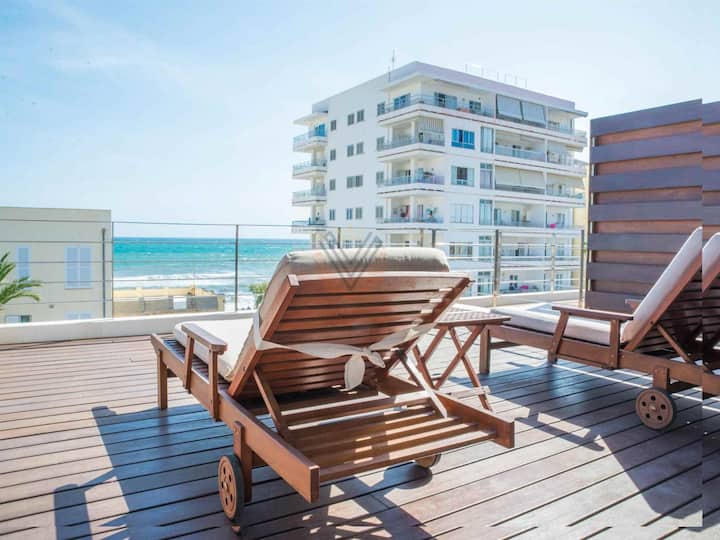 Peral De Son Baulo, Villa De Vacaciones Con Vistas Al Mar - Santa Margarita