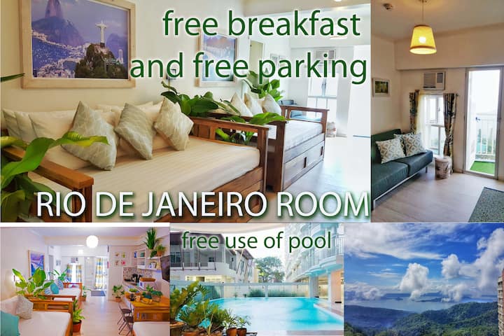 Rio Room Facing Taal Volcano, Free Bfast & Parking - Tagaytay