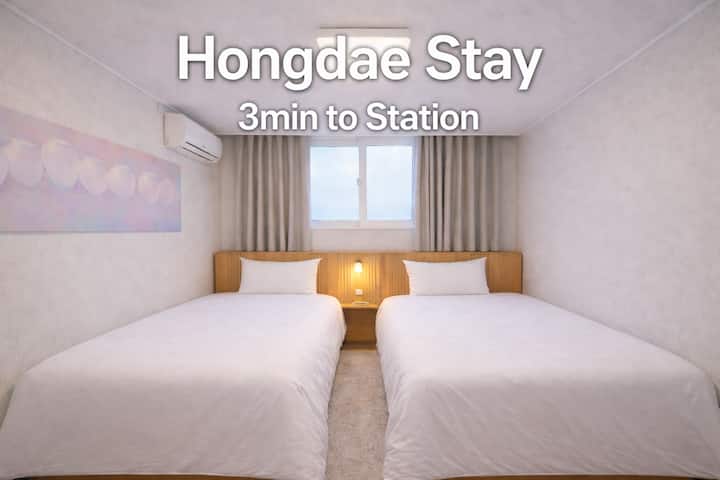 Hongik.stn3min, 2br, 3bed Cozy House - Seoul